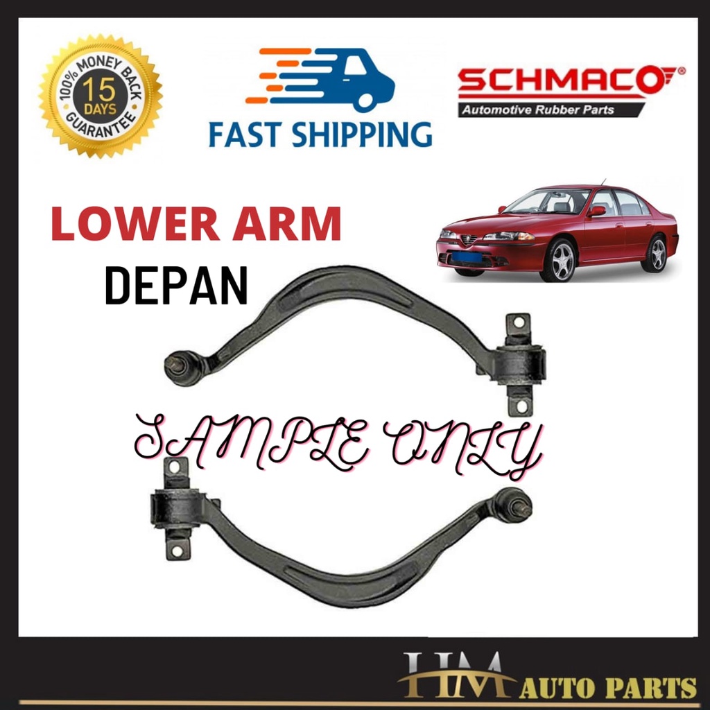 PROTON PERDANA V6 SCHMACO (CURVED) LOWER ARM (FRONT LEFT & RIGHT ...
