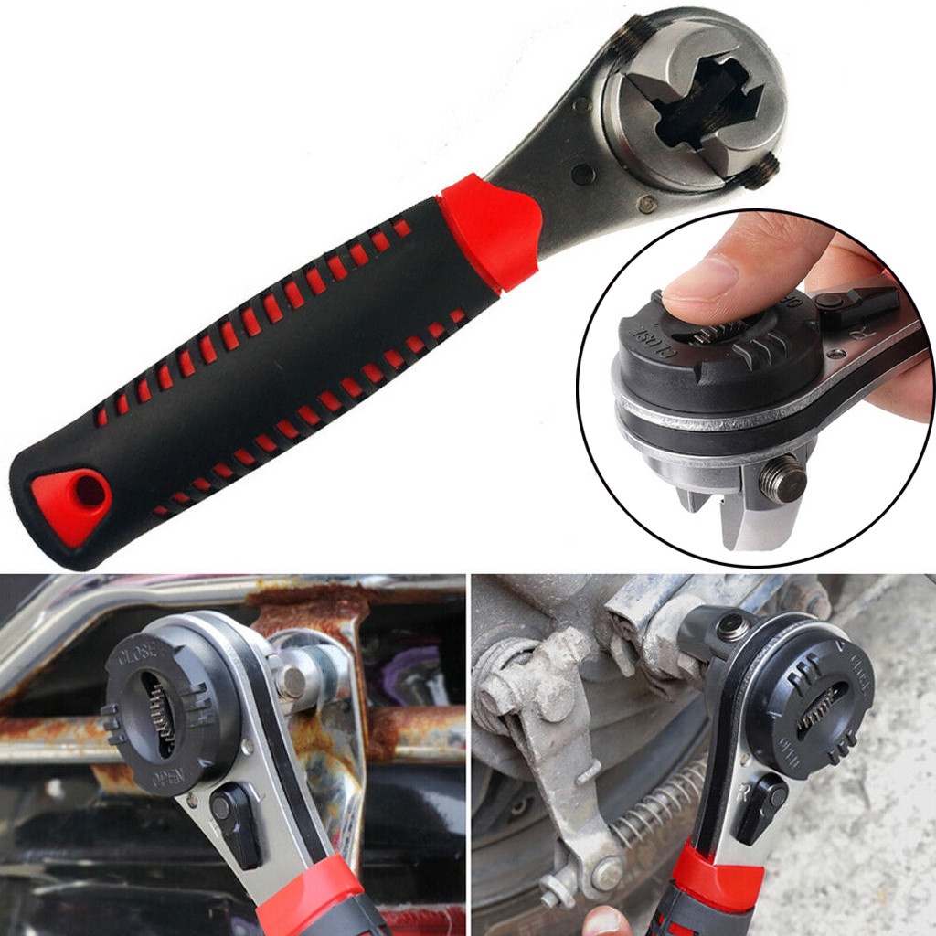 6-22mm Torque Spanner Adjustable Ratchet Wrench With Non-Slip Handle ...