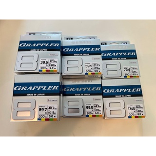 NEW SHIMANO LINE GRAPPLER 8 PE PREMIUM LINE X8 300M MULTI COLORED PE BRAIDED LINE | Shopee Malaysia