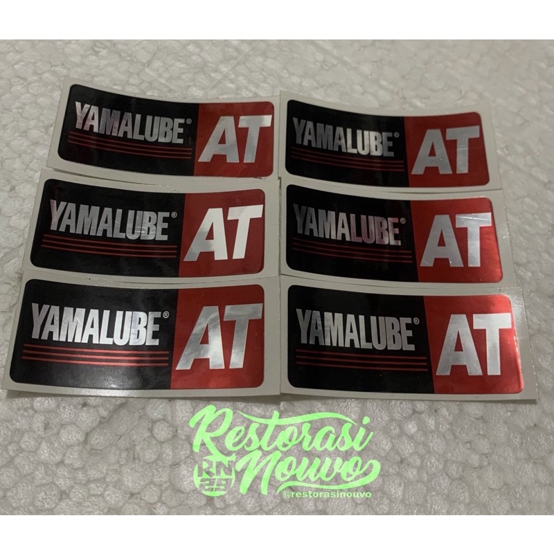 MERAH Red yamalube sticker yamalube AT list yamalube AT sticker Unit ...