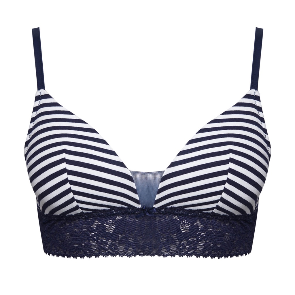 XIXILI Loretta Wireless Striped Bralette | Shopee Malaysia