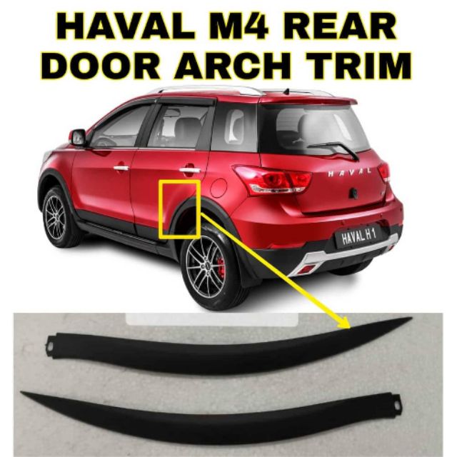 HAVAL H1 M4 Rear Fender Skirt Fender Skirting Door Arch Plastic Trim ...