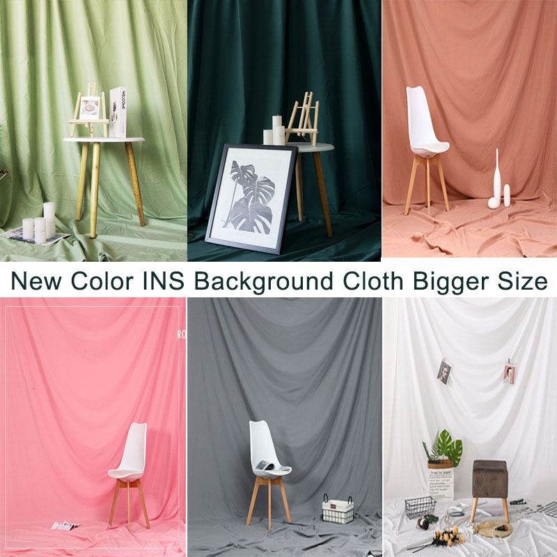 【Free Hooks】4 meters Bigger Size Background photo backdrop New Color ...
