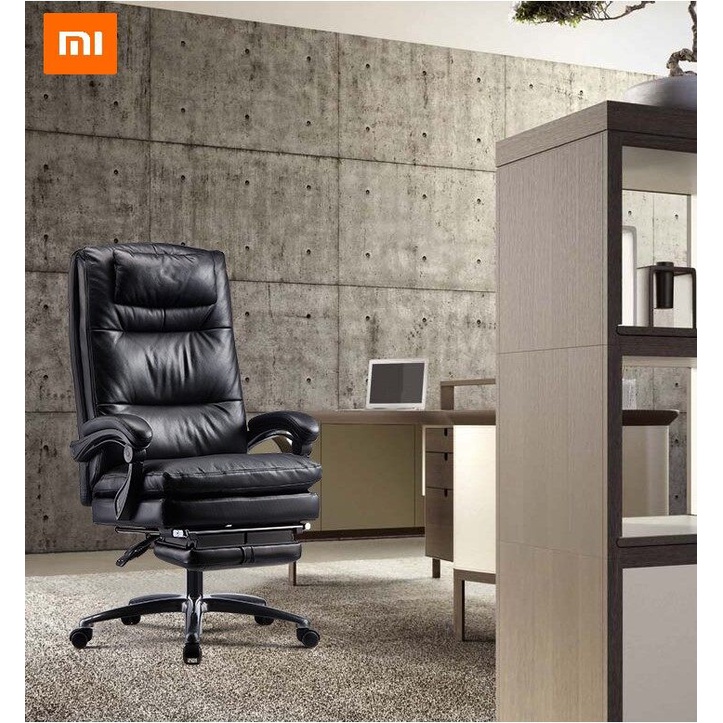Xiaomi Hbada Boss Chair Computer Executive Chair, Genuine Leather, High ...