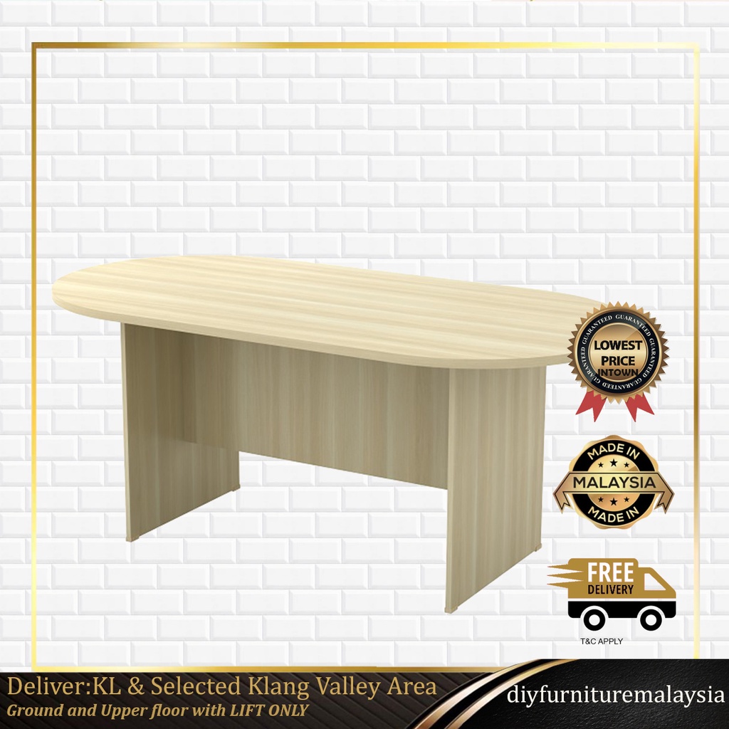 Oval Shape Conference Table 6ft / 8ft | Office Meeting Desk Furniture ...