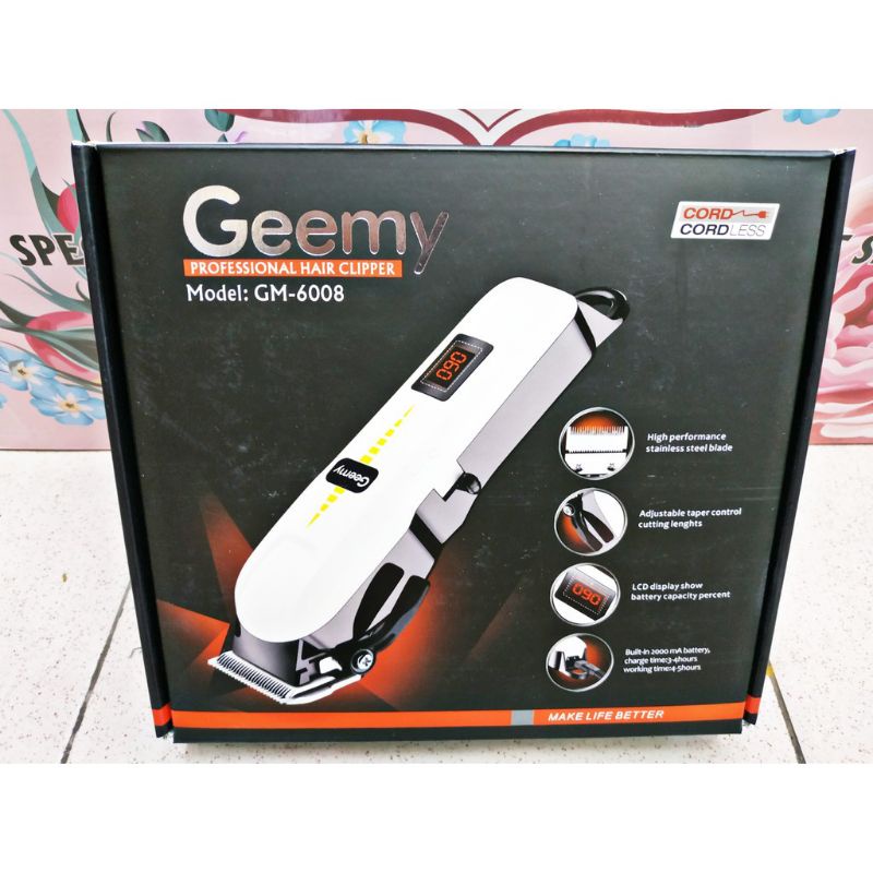 Geemy GM-6008 original Professional Hair Clipper | Shopee Malaysia