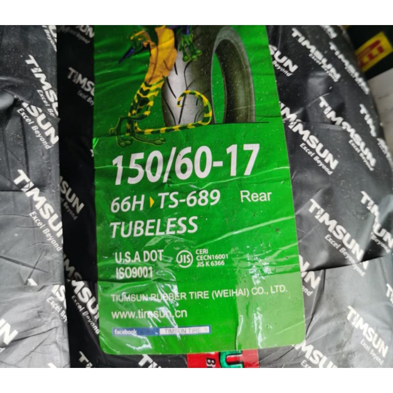 TIMSUN TAYAR TS689 SOFT COMPOUND TYRE 110/70-17~160/55-17(HIGH GRIP ...