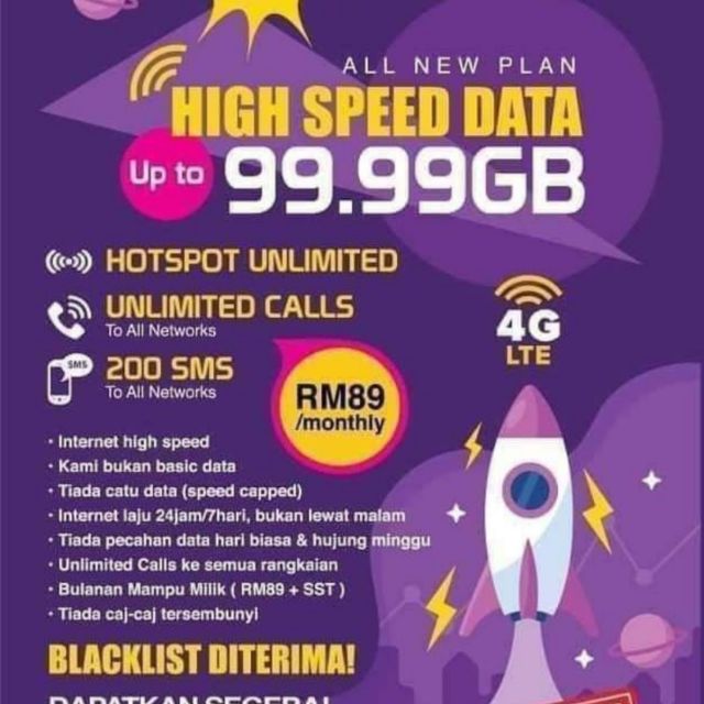 SIMKAD VIRAL!! HIGH SPEED INTERNET (UNLIMITED HOTSPOT) | Shopee Malaysia