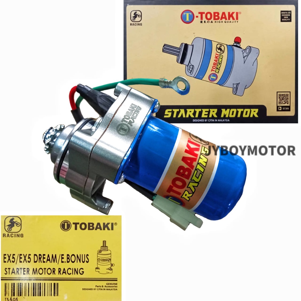 HONDA EX5 / HONDA EX5 DREAM / SYM E.BONUS STARTER MOTOR RACING TOBAKI ...