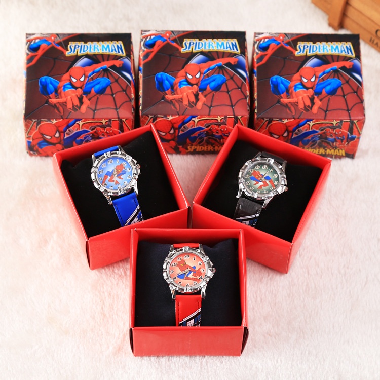 Disney spiderman marvel silicone watch kids quartz wrist cartoon Figure ...