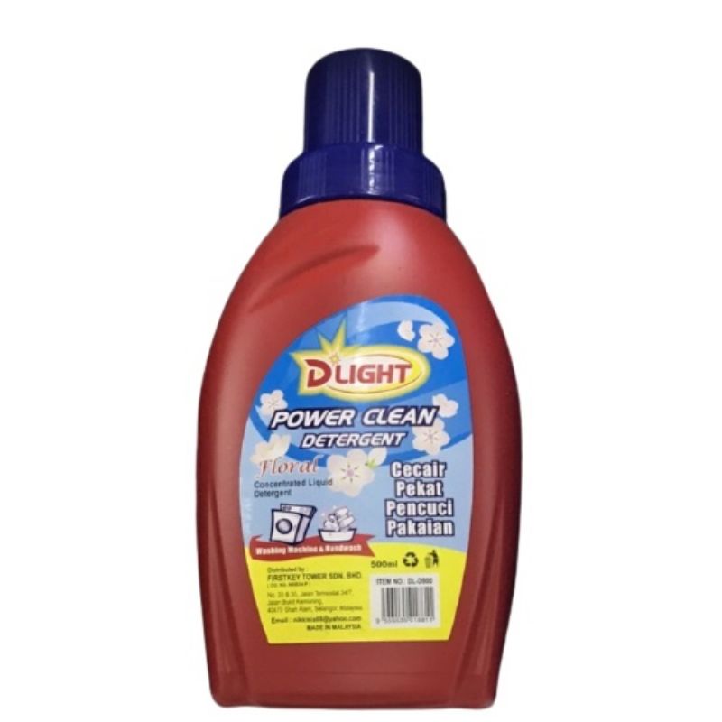 D Light Power Clean Detergent And fabric Softener 500ML | Shopee Malaysia