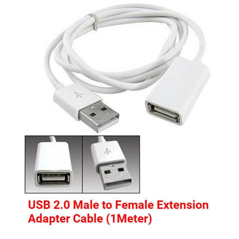 (🇲🇾 Stock) USB 2.0 Type A Female to A Male Extension Cable 1Meter | Shopee Malaysia