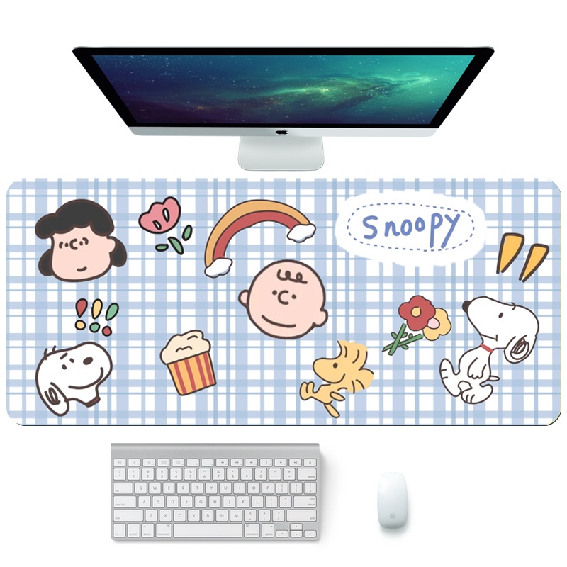 Snoopy Mousepad Super Large Writing Desk Pad Snop Computer Keyboard ...