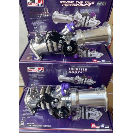 UMA RACING Y15 DUAL INJECTOR THROTTLE BODY WITH AIR FUNNEL 32MM 34MM ...