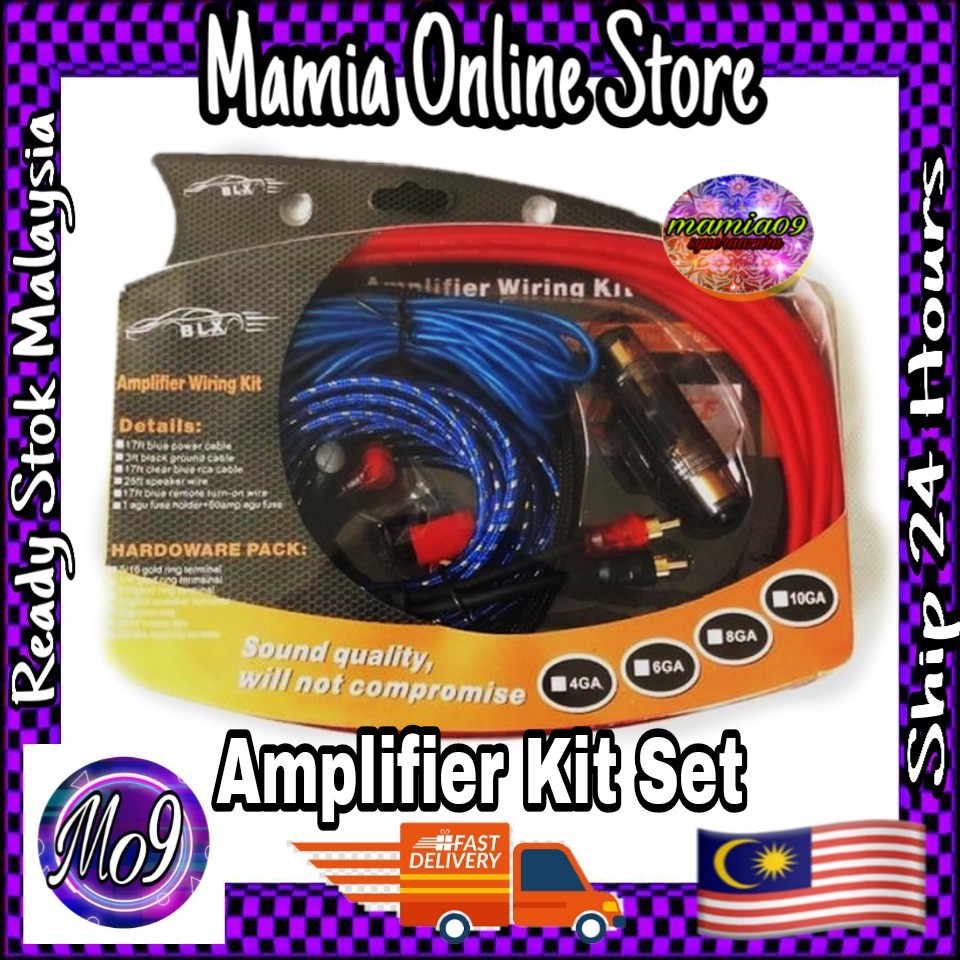 10GA SET WAYAR PENGUAT SUARA SUBWOOFER KERETA @ CAR KIT AMPLIFIER ...