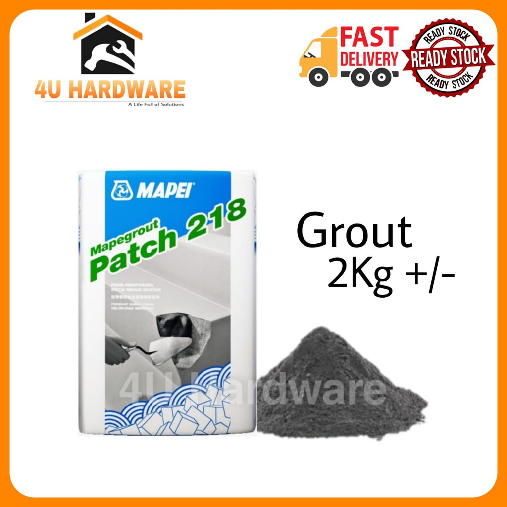 Mapei Mapegrout Patch 218 / Simen Tambah Lubang / 修补砂浆 (2kg +/- per ...