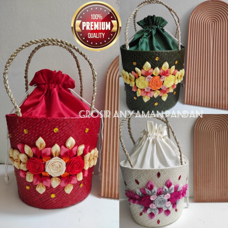 Ember parcel bag 2 ROSE FLOWER JARS GG RARA Christmas hamper bag ...