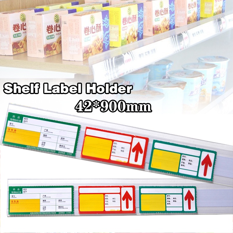 42*900mm Self-adhesive Price Label Strip PVC Shelf Edge Price Display ...