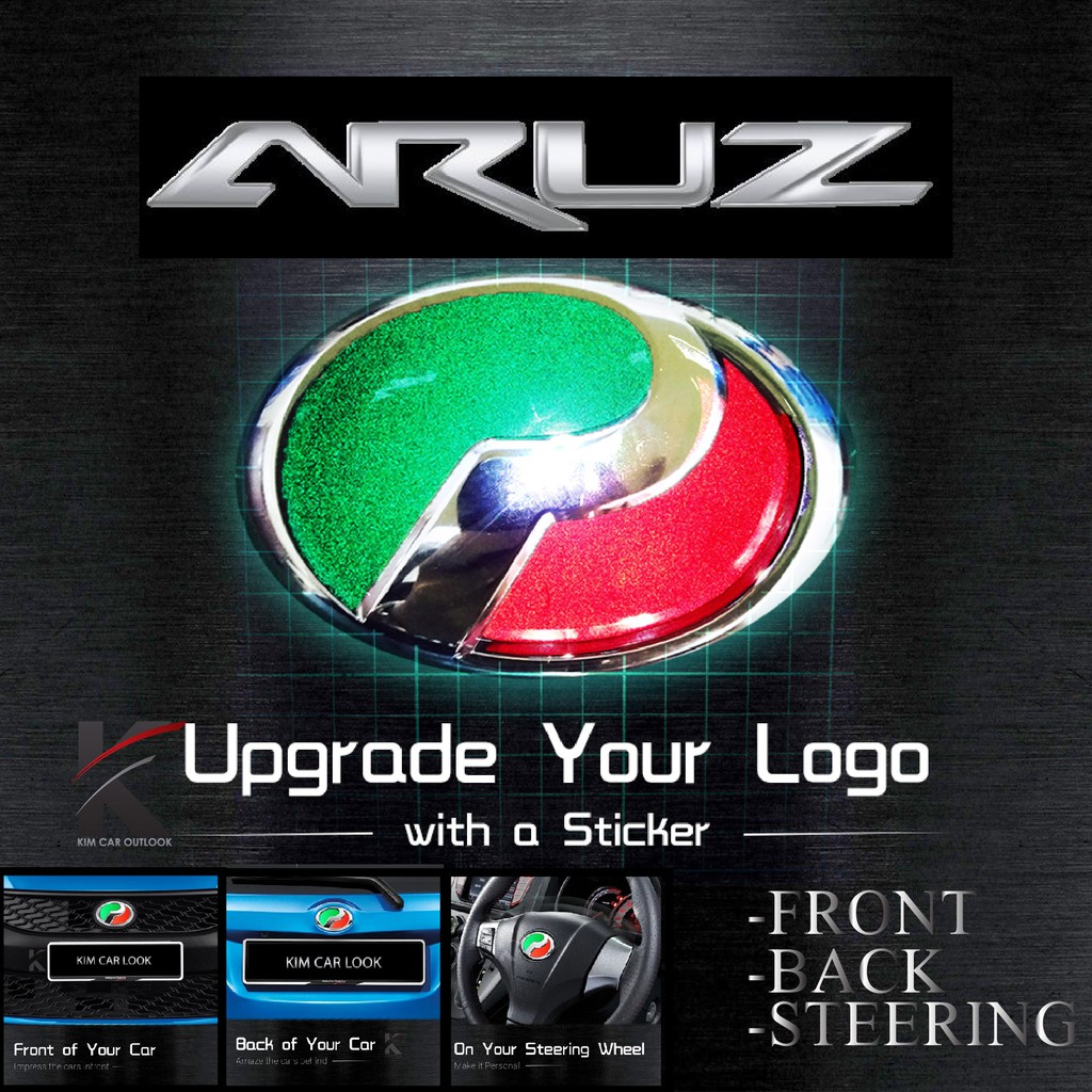 [READYSTOCK]ARUZ PERODUA LOGO STICKER REFLECTIVE WITH STEERING (3M ...