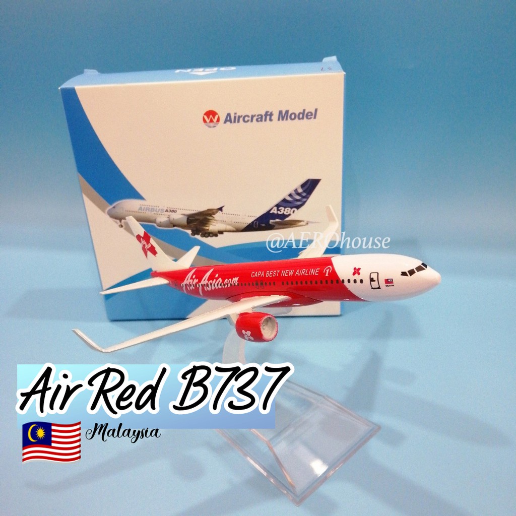 Latest Aeroplane/37Aircraft Model – Air Red B737 (AirAsia) with slogan ...