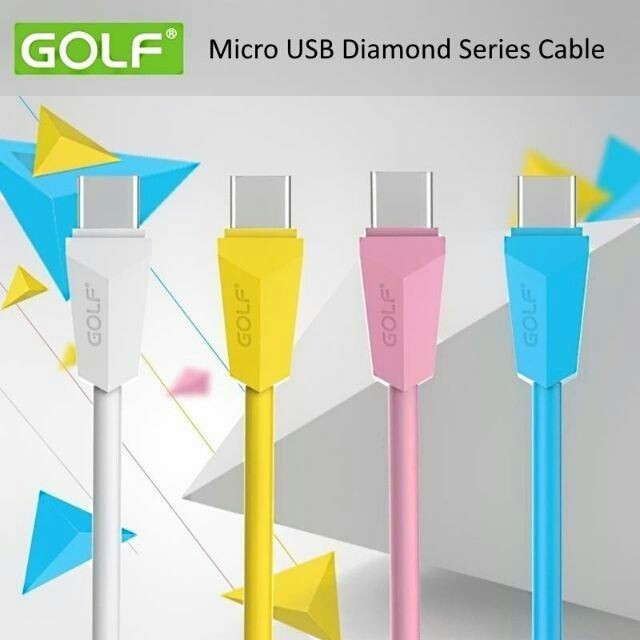 100% Original 1 Meter Golf Diamond Fast Charging Micro Usb Cable ...
