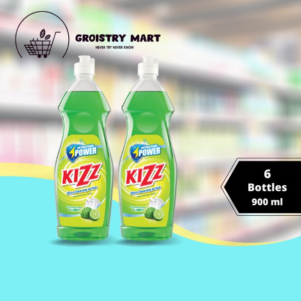Kizz Dishwashing Liquid (Lime) ( 6 Bottles x 900ML ) | Shopee Malaysia