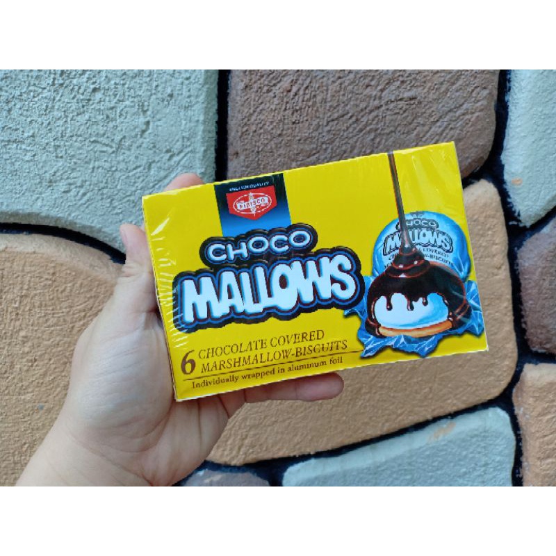 CHOCO MALLOWS 6 CHOCOLATE COVERED MARSHMALLOW BISCUITS 100g | Shopee ...