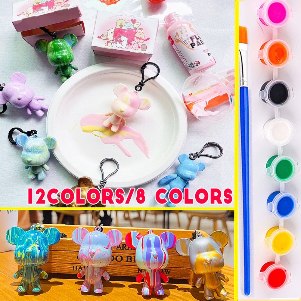 DIY Fluid Bearbrick Handmade Violent Bear Personality Model Ornaments ...
