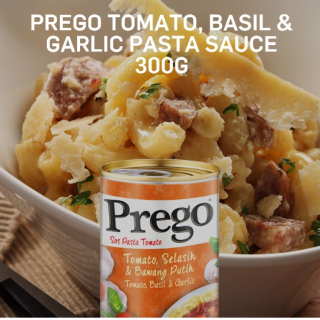 PREGO TOMATO, BASIL & GARLIC PASTA SAUCE 300G | Shopee Malaysia