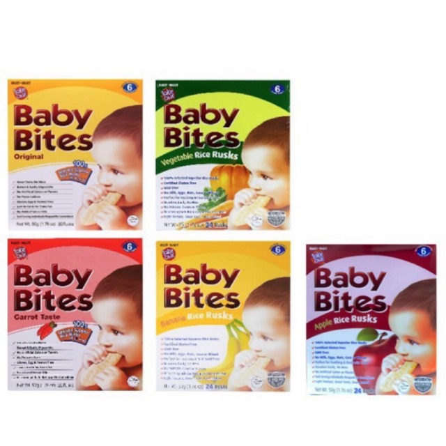 Baby bites 24 rusks 50g | Shopee Malaysia