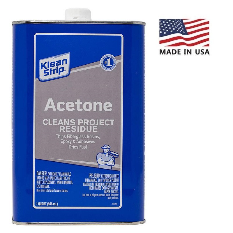 Klean-Strip® Acetone 946ml (ONE QUART) MADE IN USA [READY STOCK ...