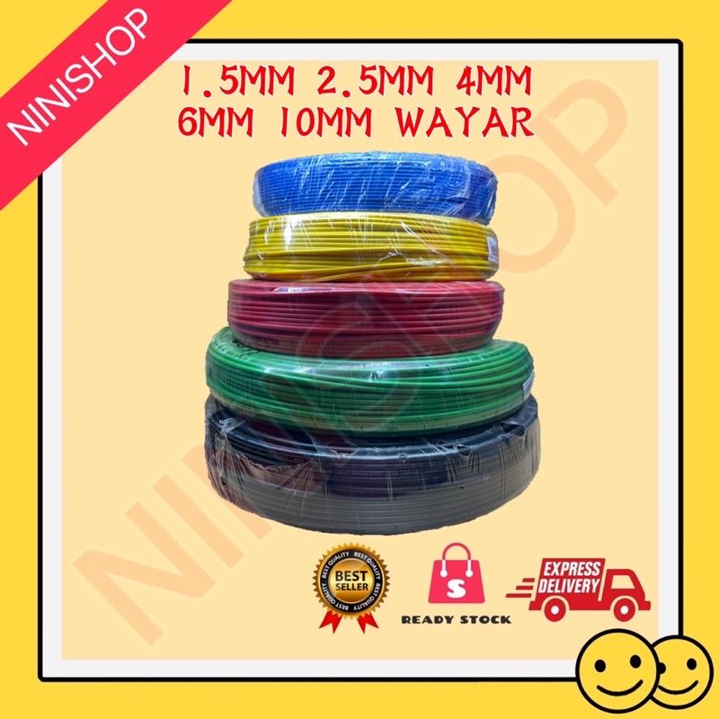 PVC CABLE 100% PURE COPPER SINGLE CORE CABLE 1.5MM 2.5MM 4MM 6MM 10MM ...
