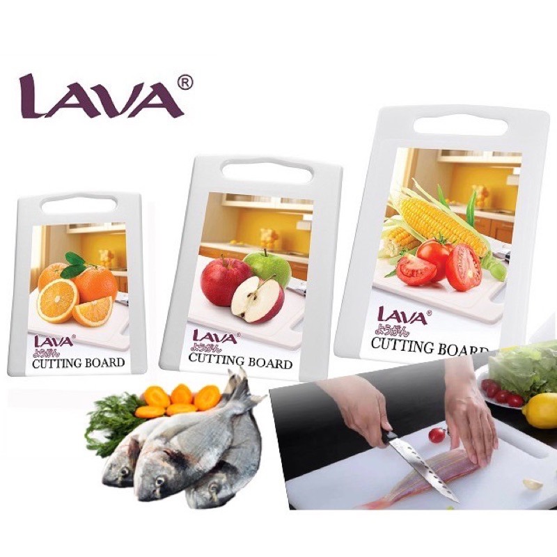 LAVA White Cutting Board / Chopping Board / Slicing Board With Hanging ...