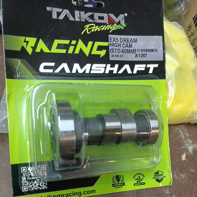TAIKOM SUPER RACING CAM SHAFT (HIGH CAM) STD-60MM EX5 /EX5 DREAM ...