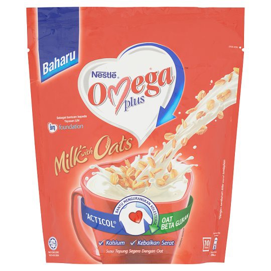 Nestle Omega Plus Milk with Oats 10 x 42g | Shopee Malaysia