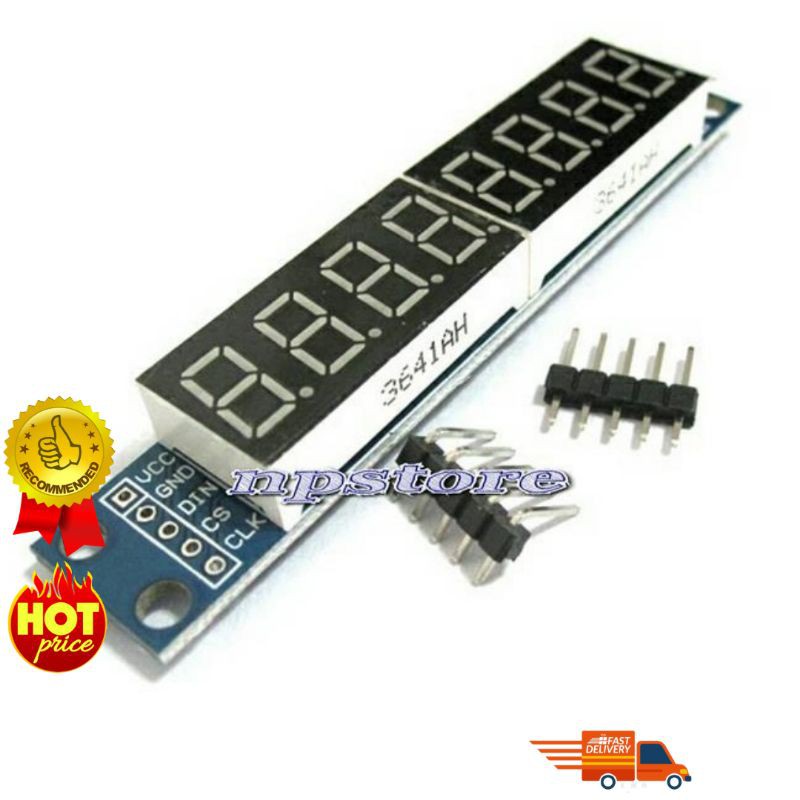 🔥READY STOCK 💥MAX7219 Led Module 8-Digit 7 Segment Digital LED Display Tube MCU | Shopee Malaysia
