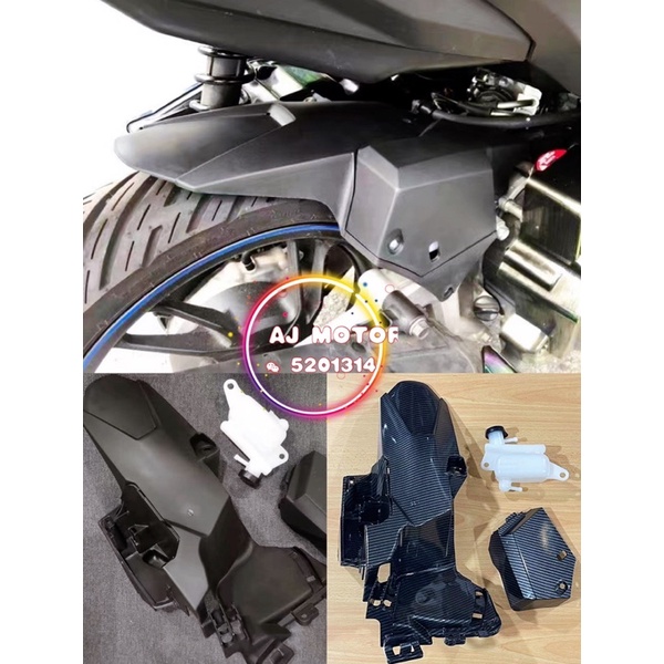 HONDA VARIO150 REAR HUGGER CARBON COOLANT TANK VARIO-150 INNER MANGAT ...