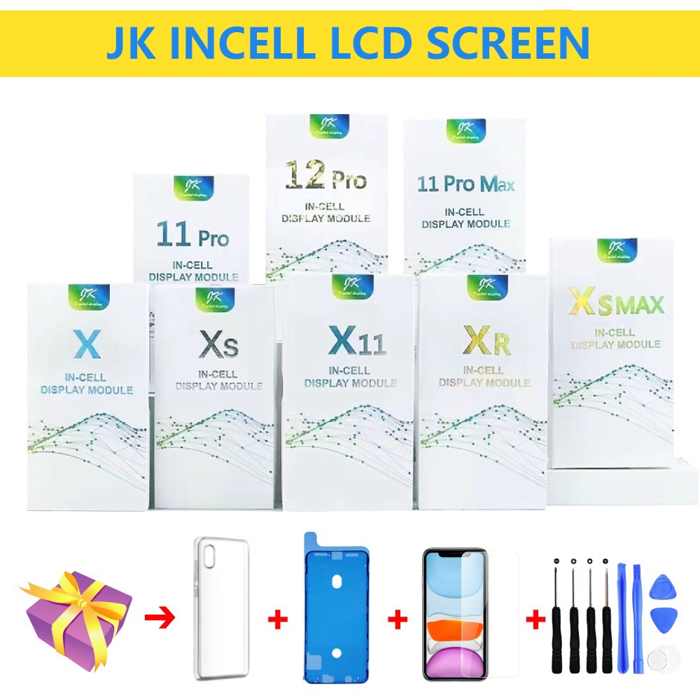 JK Incell Screen For X/XR/Xs/Max/11/12/12Pro LCD Display Touch Screen ...