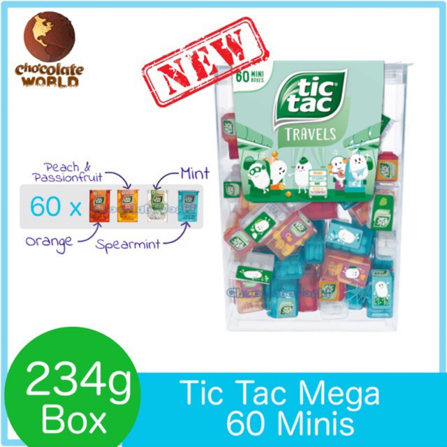 Tic Tac 60 Minis with 4 Flavors Mix 228g by Ferrero | Shopee Malaysia