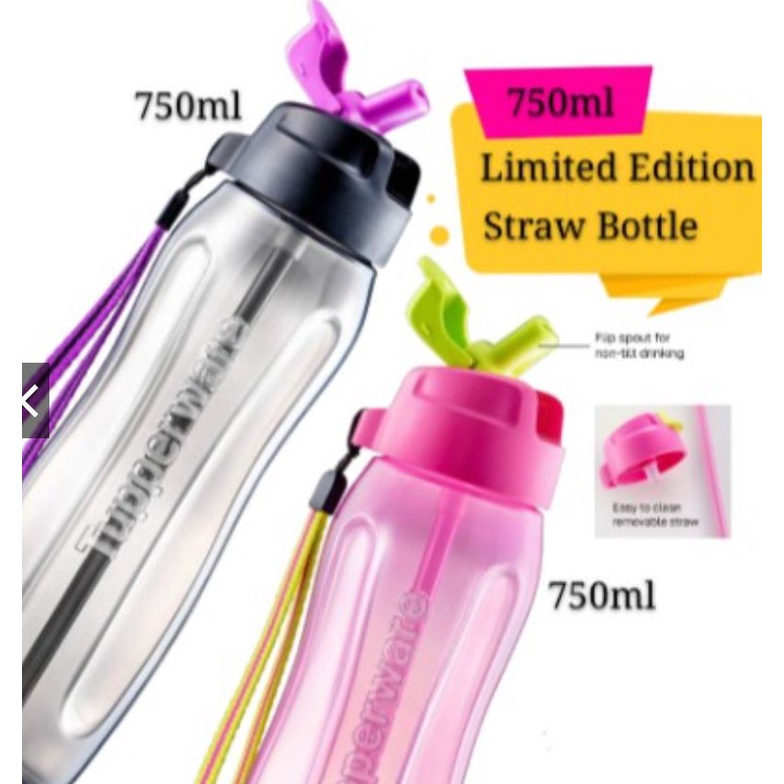 Tupperware straw eco bottle 750ml (2pcs) | Shopee Malaysia