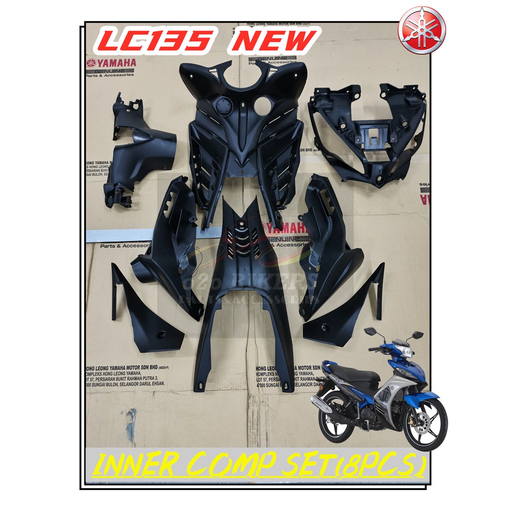 Original HLY Yamaha LC135 V4 v5 V6 V7 Inner Cover Full Set (8 Pieces) LC 135 V2 V3 parts Inner ...