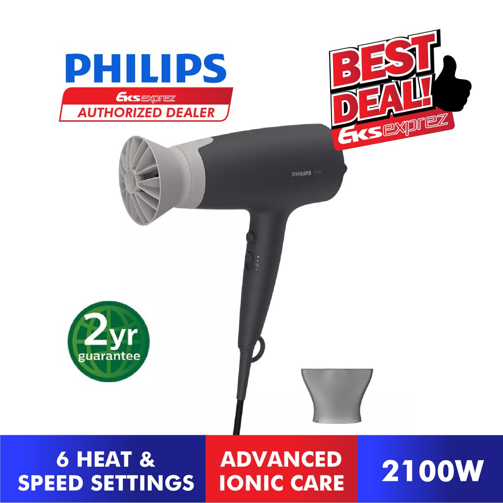 Philips Hair Dryer 3000 Series 2100W BHD351 with Advanced Ionic Care (BHD351/13) | Shopee Malaysia
