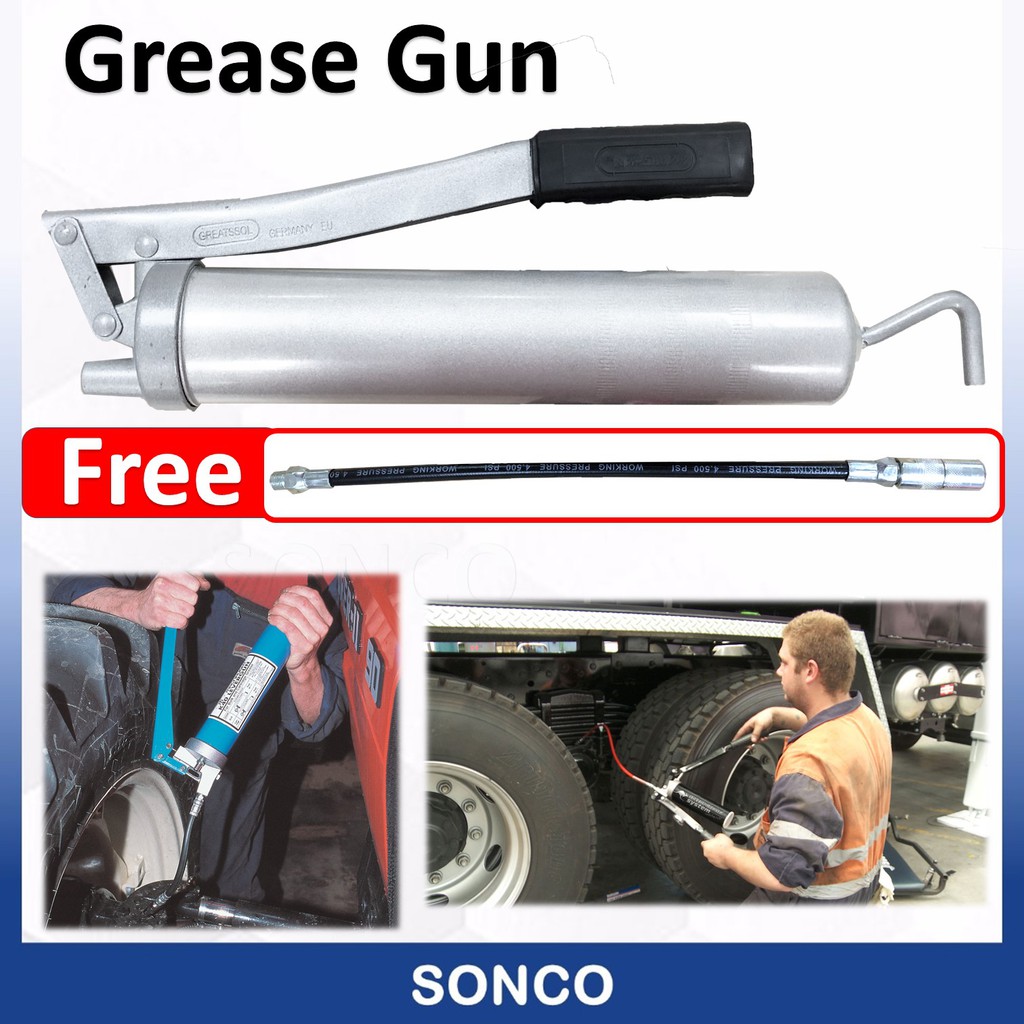 Hand Grease Pump Grease Gun Heavy Duty Pump Bracing Grease Gun | Shopee ...