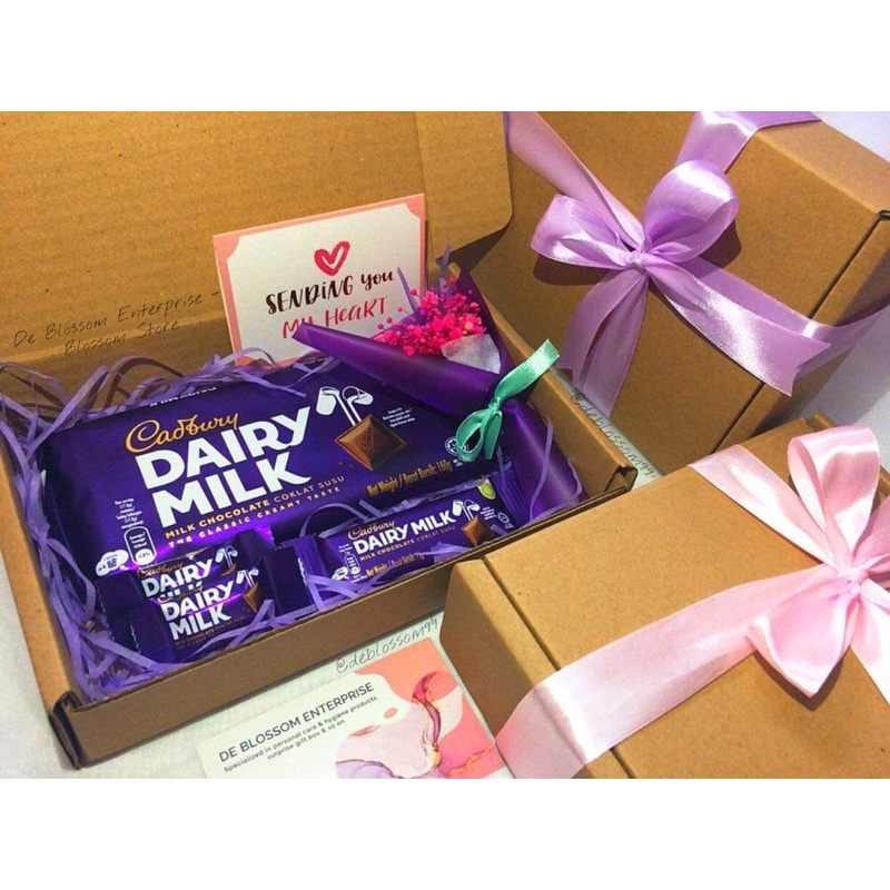 Kotak Hadiah Coklat Ikat Reben Simple Theme Ribbon Tie Chocolate Gift ...