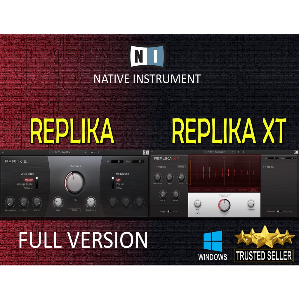 REPLIKA & REPLIKA XT Komplete Native Instrument Plugin VST AAX 32bit ...