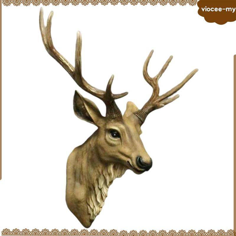 Animal Deer DIY Wall Statue Hanging Stickers Hotel Ornaments | Shopee ...