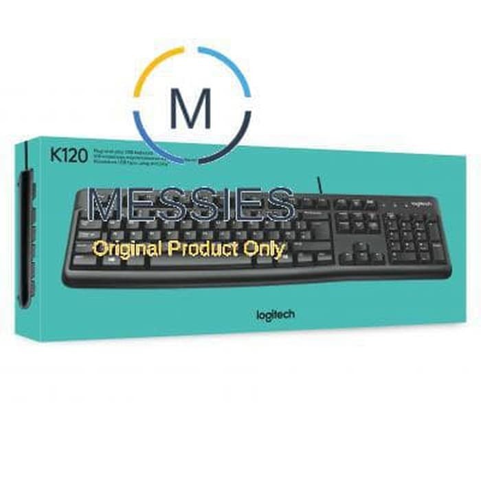 Logitech CABLE KEYBOARD K120 USB / KEYBOARD K 120 ORIGINAL | Shopee ...