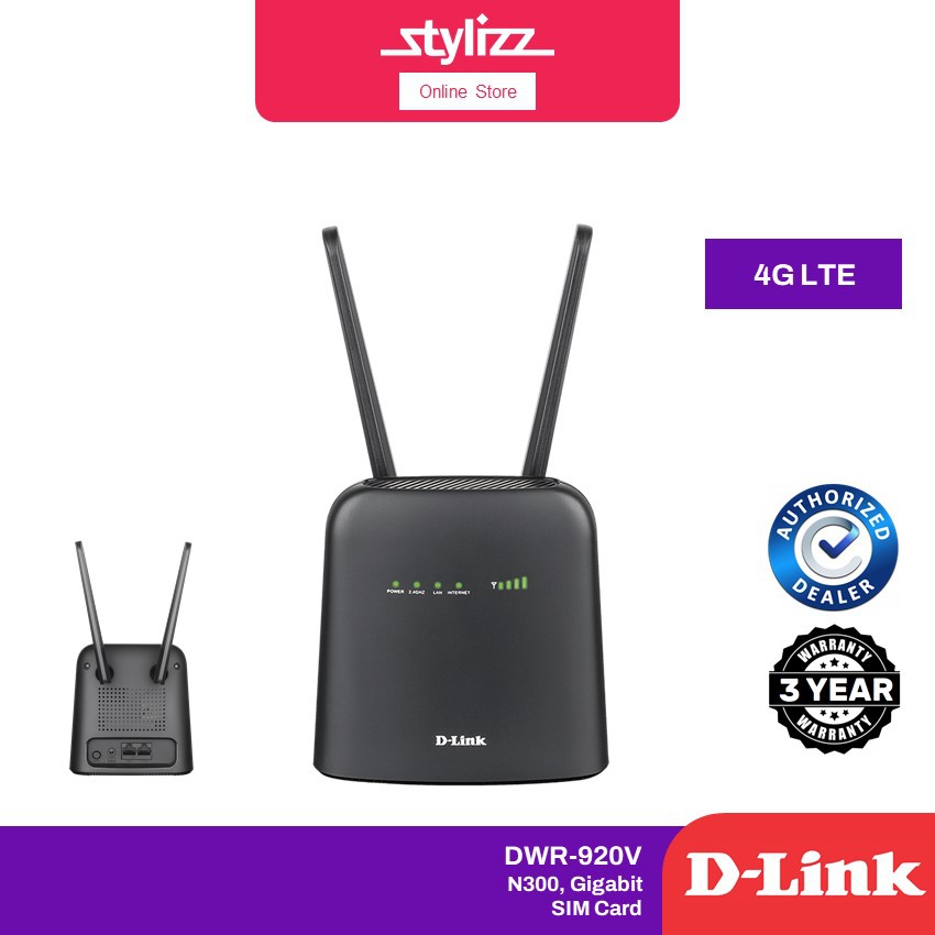D-Link DWR-920v Gigabit Ethernet LAN 4G LTE Wireless WiFi N300 Modem ...