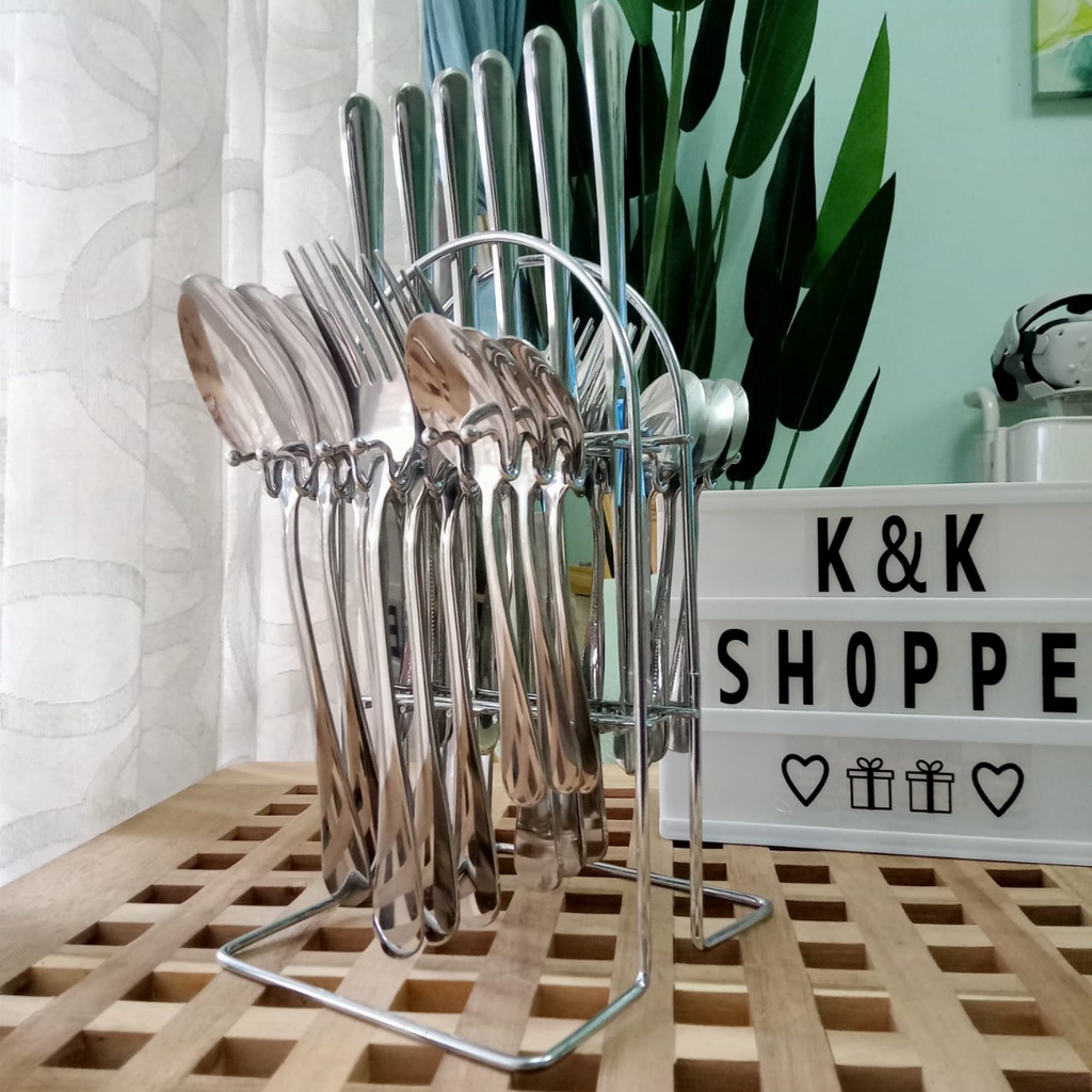 [Ready Stock Malaysian Seller] Premium 24 Pieces Set Sudu Gantung ...