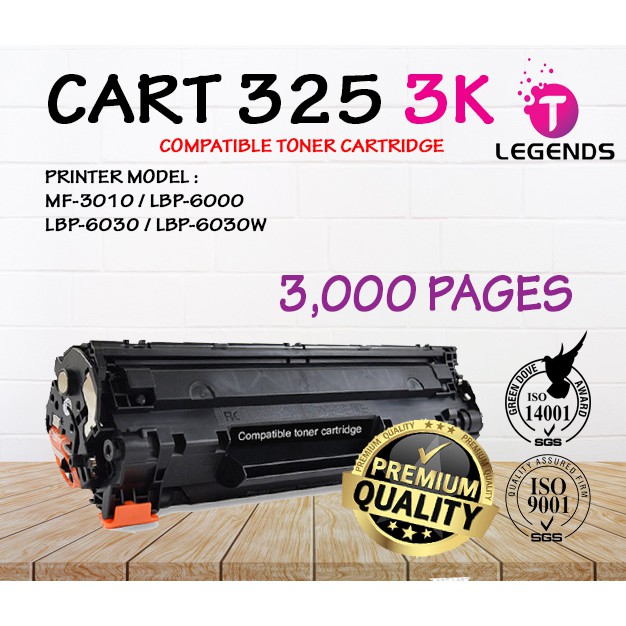 CART 325 CRT325 CRG325 325 Toner Cartridge MF3010 LBP6000 LBP6030 ...